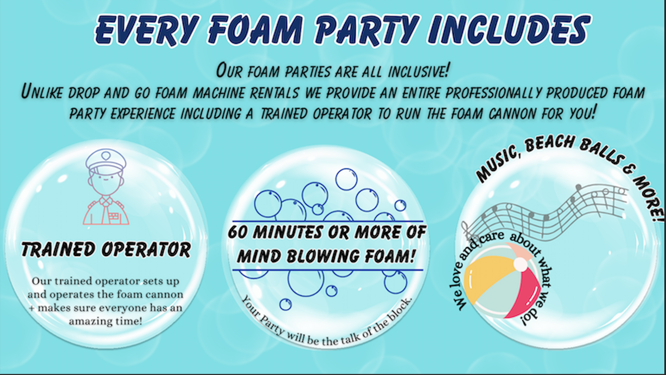 #1 Foam Party Service In Dallas, TX